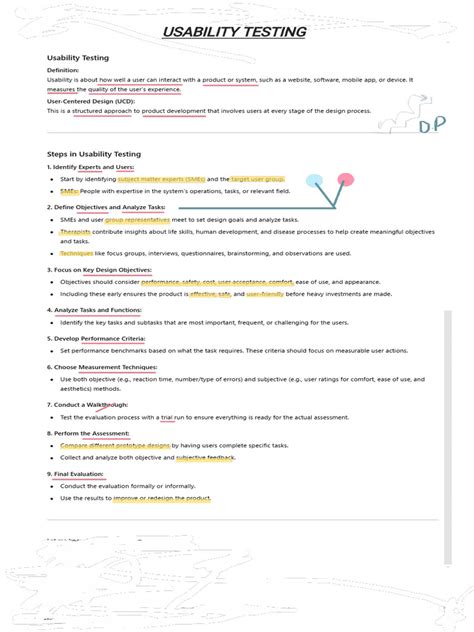 Usability Testing Steps And Techniques Pdf Usability Cognition