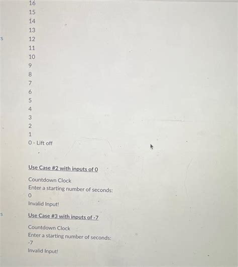 Solved Task 1 Count Down Write A Program That Displays A