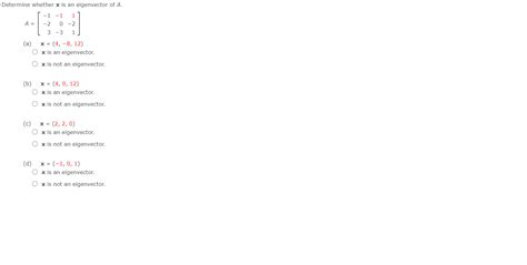 Solved Determine Whether X Is An Eigenvector Of A A Chegg