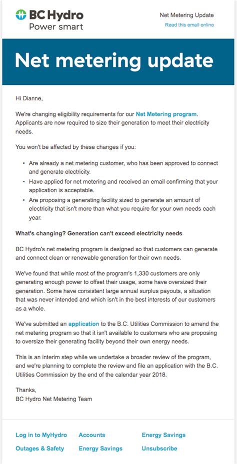2018 04 23 Bc Hydro Applying To Bcuc To Reduce Net Metering Benefits