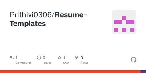 Github Prithivi Resume Templates