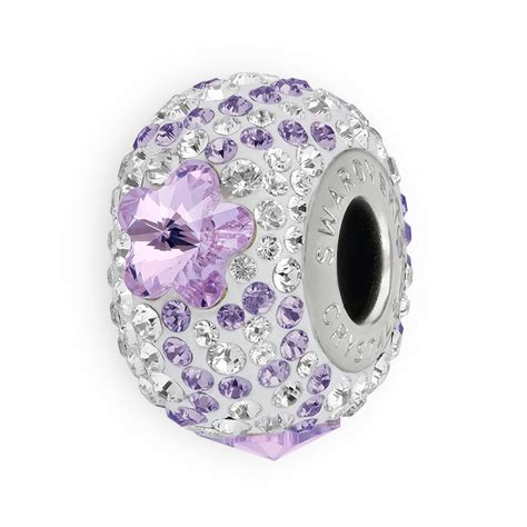 Swarovski Crystal Becharmed Pavé 82143 Tanzanite Violet 14mm Daisy