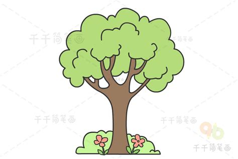 树简笔画 一看就会大树简笔画