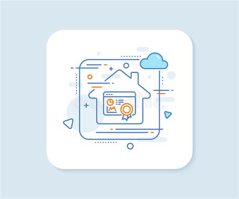 Seo Statistics Line Icon Search Engine Certificate Sign Vector Stock Vector Illustration Of