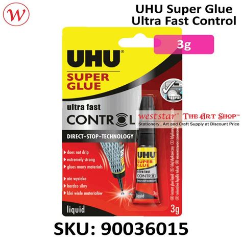 Weststar The Art Shop Buy Uhu Super Glue Control 3g Online At