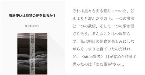 9 魔法使いは監禁の夢を見るか？ 名探偵ブラッドリーの事件簿 焼きおにぎりの小説シリーズ Pixiv
