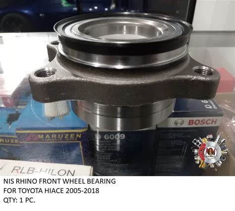 NIS RHINO FRONT WHEEL BEARING FOR TOYOTA HIACE Lazada PH