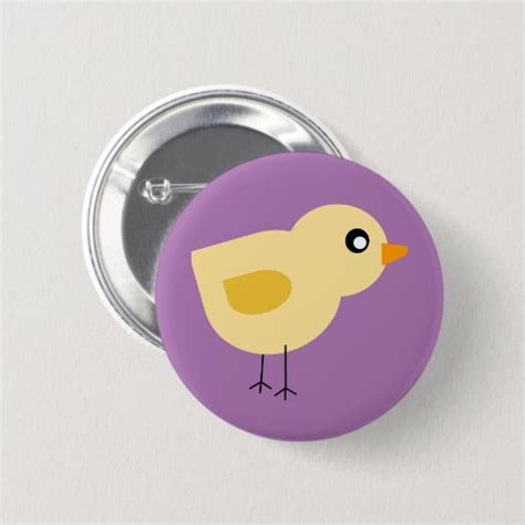 Cute Chick Pinback Button Zazzle