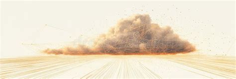 A Data Cloud Graphic Displays Thin Lines Radiating Outward Symbolizing The Vast Network Of