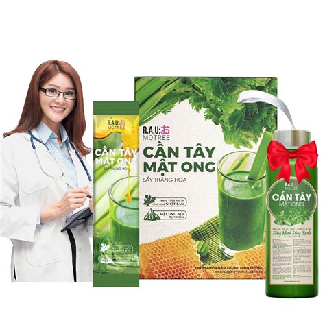 Bột Cần Tây Mật Ong Motree Giảm Cân Hiệu Quả Sức Khỏe