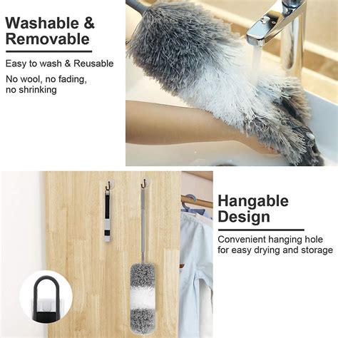 Microfiber Duster Cobweb Duster With 100 Inch Extension Pole For