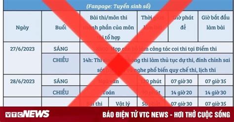Giả mạo Bộ GD ĐT công bố chi tiết lịch thi tốt nghiệp THPT 2023