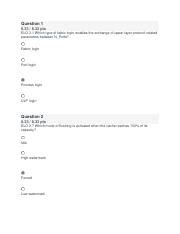 CIS220 Quiz 2 Docx Question 1 8 33 8 33 Pts ELO 3 1 Which Type Of Fabric Login Enables The