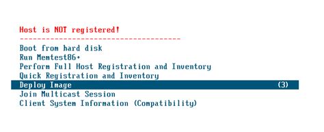 PXE Boot Deploy Image Menu Not Showing Up Anymore FOG Project