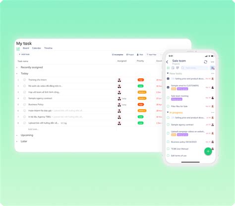 회사 내 모든 작업 관리