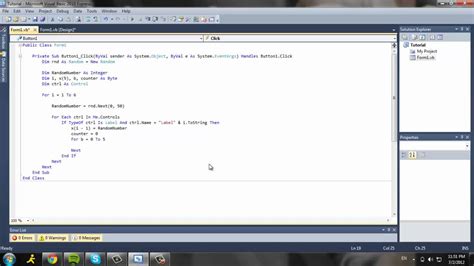 Tutorial How To Program Lottery By Using Visual Basics Youtube