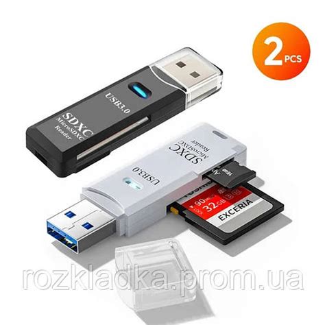 Кардрідер Usb 3 0 для Micro Sd Tf Sd карт 2 в 1 зчитувач флеш накопичувачів Card Reader