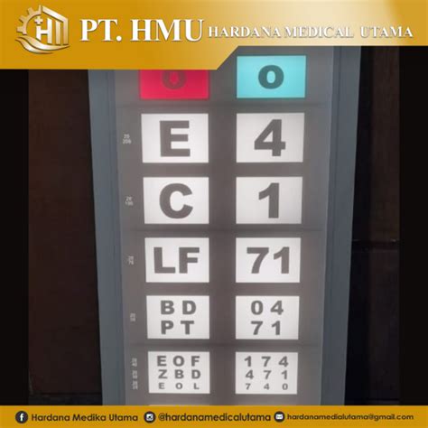 Snellen Chart Alat Tes Mata Lazada Indonesia