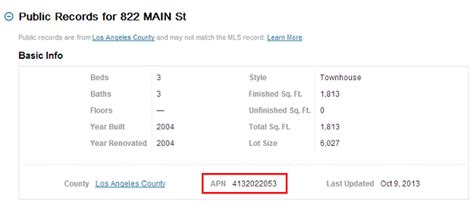 APN Definition Redfin