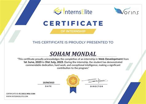 Soham Mondal On Linkedin I Have Successfully Completed My Web