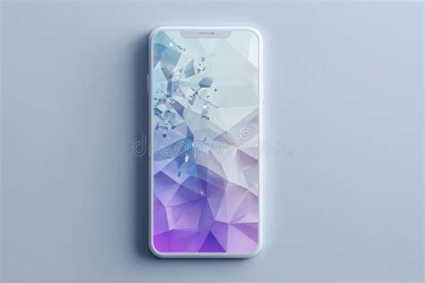 Mobile App Crashes With Abstract Geometric Distortion On Smartphone