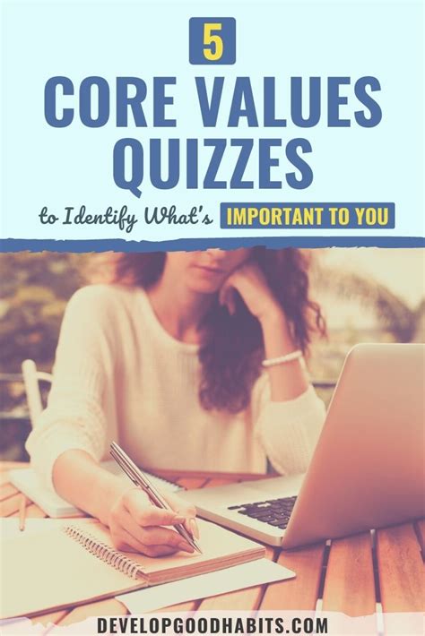 5 Core Values Quizzes To Identify Whats Important To You