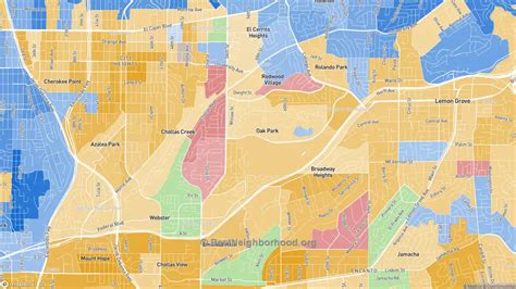 Race Diversity And Ethnicity In Oak Park San Diego Ca