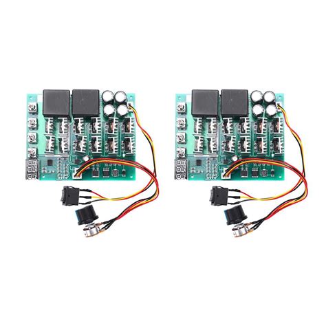 2x Dc 1055v 12v 24v 36v 48v 55v 100a Motor Speed Controller Pwm Hho Rc Reverse Control Switch