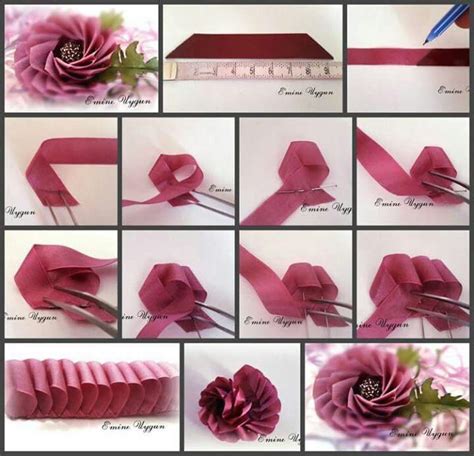 Пин от пользователя Angela на доске Hand Made Flowers Самодельные цветы из ткани Урок по