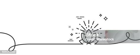 ロータスの線のアイコンヨガ瞑想の花のサインカール付きの連続線ベクトル ちょうつがいのベクターアート素材や画像を多数ご用意 ちょうつがい