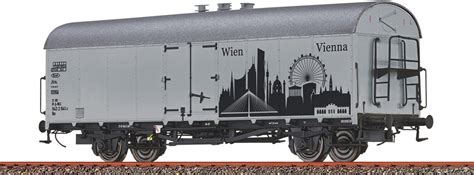 Brawa 50989 Gedeckter Güterwagen Ibs Skyline Wien De Isenboner