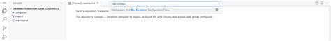 Set Up A Dev Container For Terraform In Github Codespaces