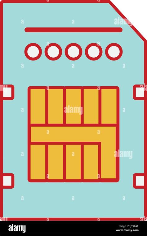 Technology Micro Sd Data Memory Stock Vector Image Art Alamy