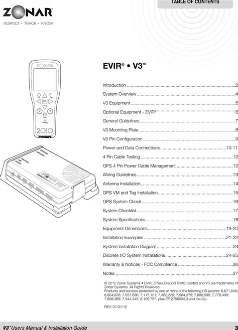Zonar Systems V V User Manual Final Version