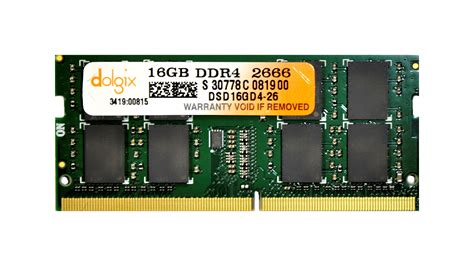 Dolgix 16gb Ddr4 Pc4 21300 2666mhz Sodimm 260 Pin 1 2v Laptop Memory