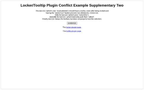 Locker Tooltip Plugin Conflict Example Supplementary Two