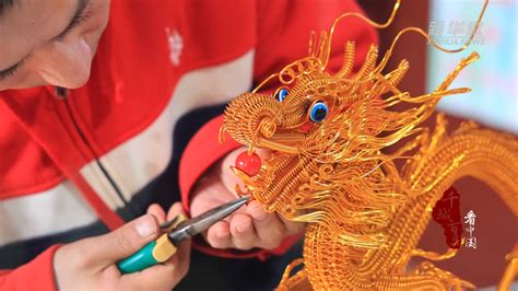 千城百县看中国｜非遗铝编“金龙献瑞”迎新春腾讯新闻