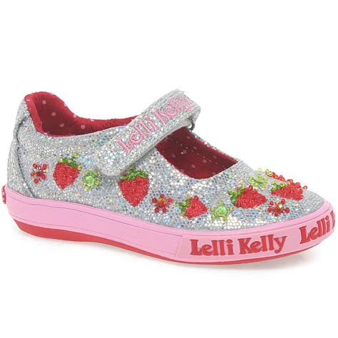 Lelli Kelly Strawberry Glitter Dolly Shoes Charles Clinkard