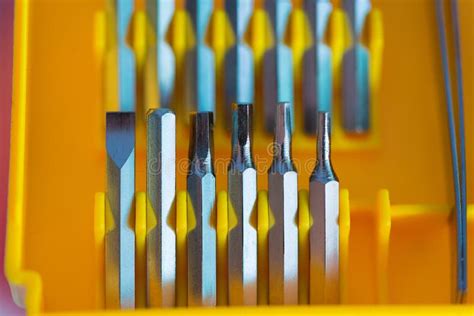 Precision Screwdriver Set With Various Bits And Bit Extension Stock Photo Image Of Screwdriver