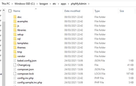 Adding PhpMyAdmin To Laragon DEV Community