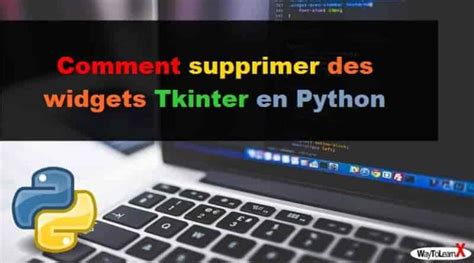 Comment Supprimer Des Widgets Tkinter En Python Waytolearnx