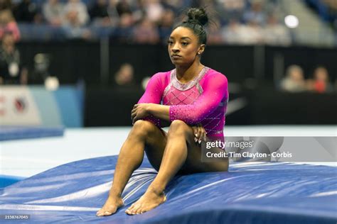 Simone Biles During The 2024 Core Hydration Gymnastics Classic At The