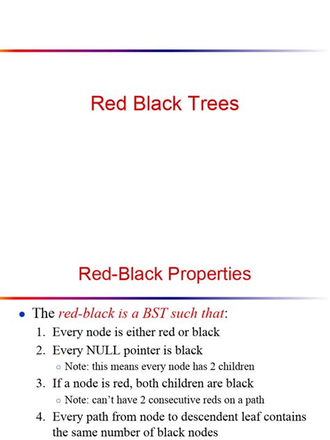 Red Black Tree Pdf Algorithms And Data Structures