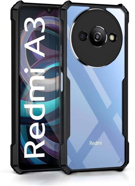 WOW IMAGINE Shock Proof Clear Back Case Mobile Cover For Mi Redmi A3