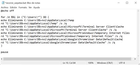 Script Bat De Windows Que Recorre Todas Las Subcarpetas De Una Carpeta Y Ejecuta Varios