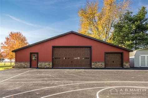 Video Stunning Garage With Carriage Red Celect Siding And Dark Bronze