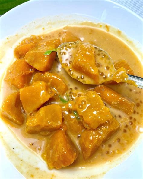Resipi Pengat Labu Lemak Manis Bersama Sagu
