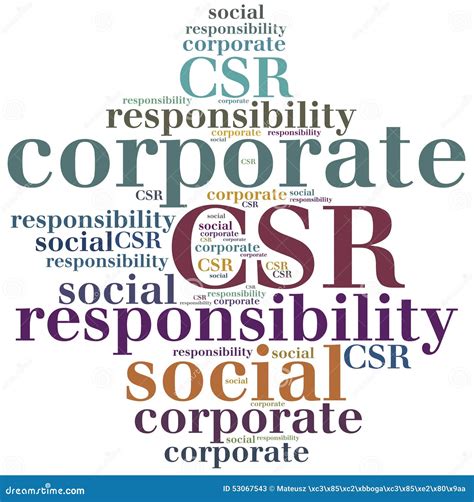 Csr Corporate Social Responsibility Stock Illustration Illustration