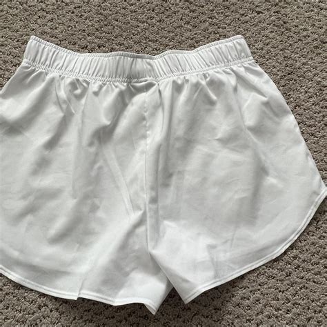 Gymshark White Shorts Thin Material A Little See Depop