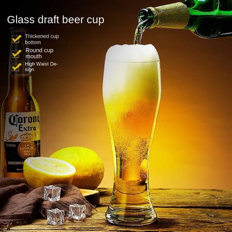 화려한 음료 체험을 위한 투명한 하이 웨이스트 맥주 머그잔